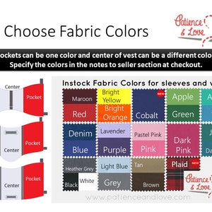 Custom Long Body Vest, Your Personalized Text Embroidered, 2 Zippered ...