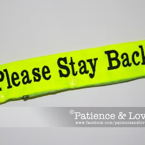 1 Please Stay Back I'm Scared of You, Leash Sleeve, Snap-on - Etsy
