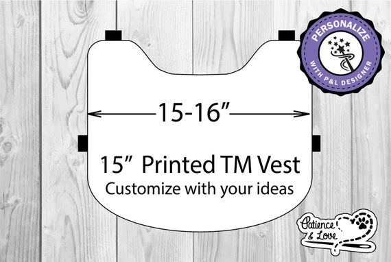 Printed TM Vest new Print-only Shape Vest Full Color - Etsy