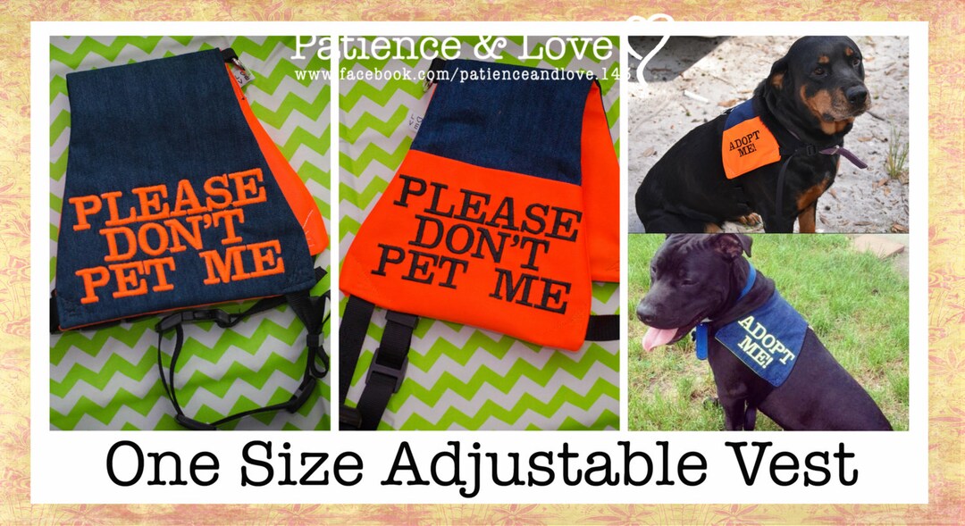 Vest Adjustable for Many Dogs, Please DON'T Pet Me, Light Weight S.d ...