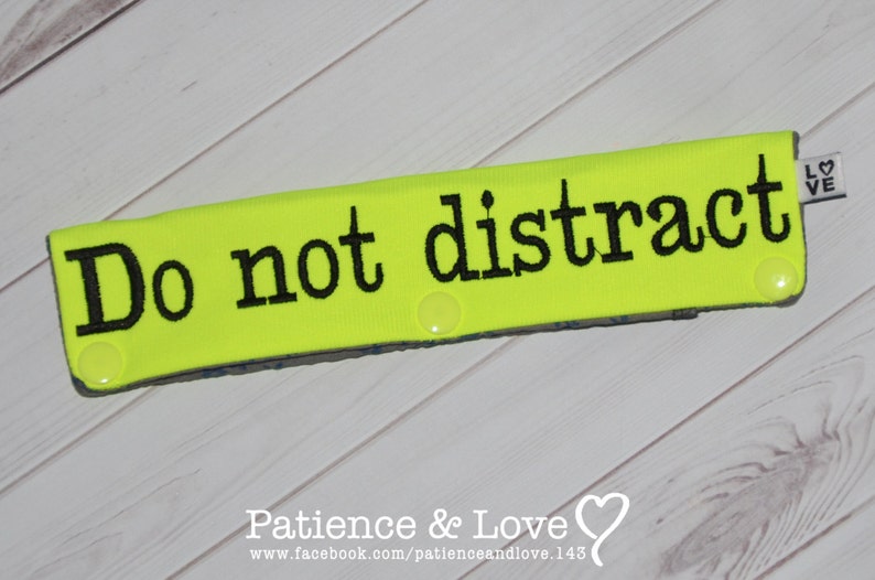 1 Do Not Distract Leash Sleeve Snap-On sign customizable | Etsy