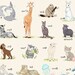 Hebrew Letters Poster, Animal Alphabet Poster, Jewish Gift, Hebrew ...