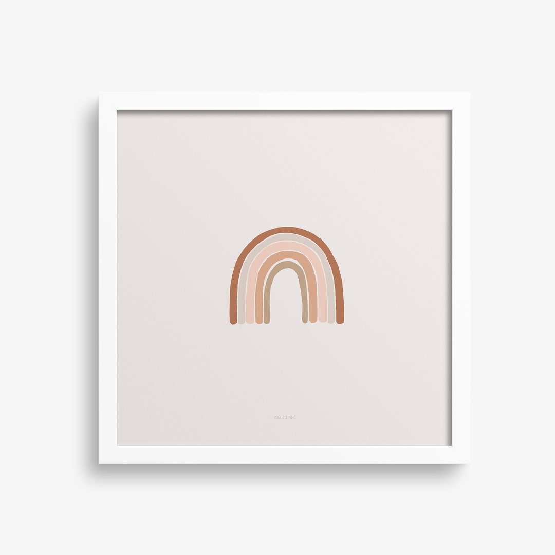 Boho Rainbow Print, Rainbow Nursery Print - Etsy