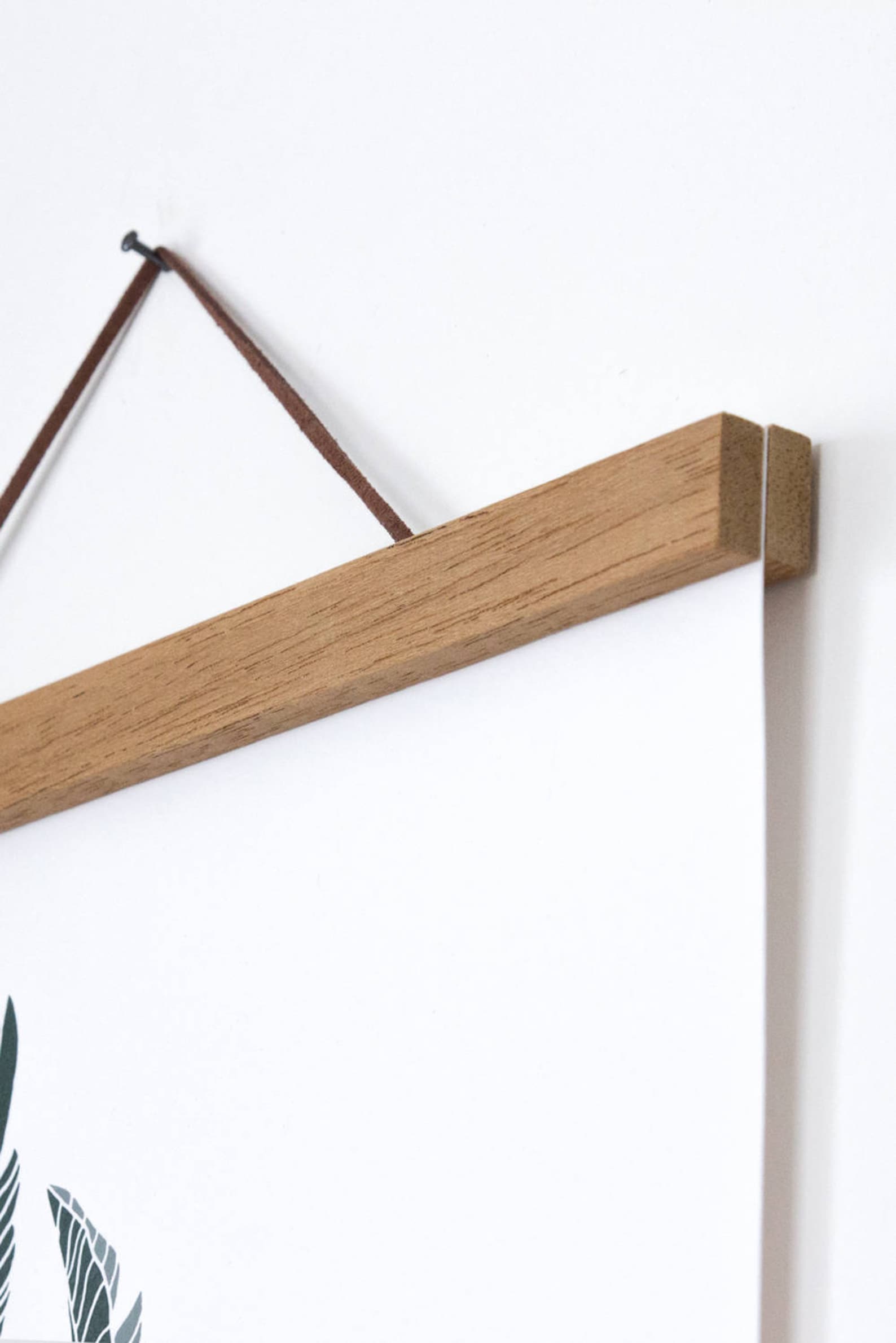 Magnetic Poster Hanger for A4, A3 or 20 Prints, Wood Poster Hanger ...