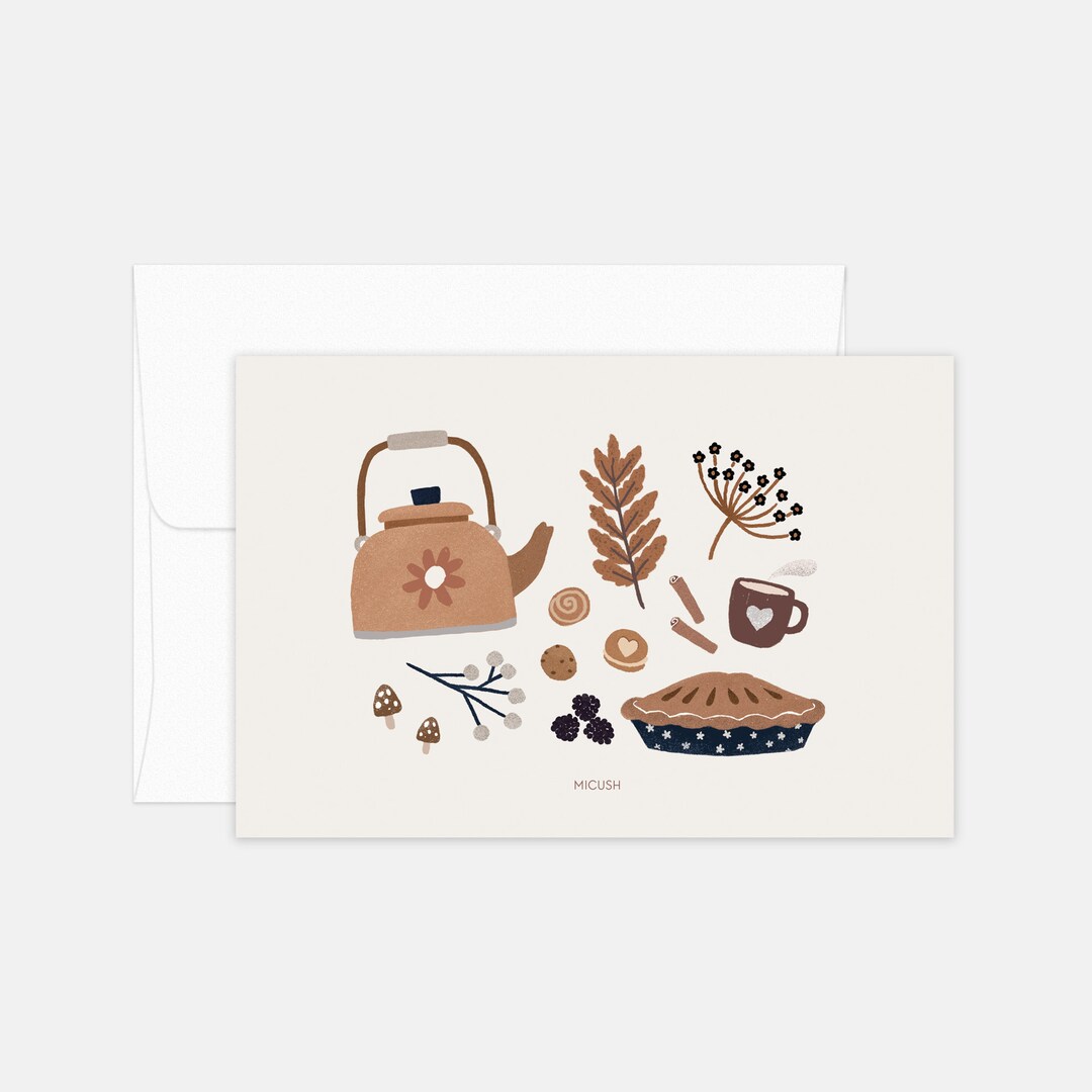 Cottagecore Collection Pie Postcard Farm Life Card - Etsy