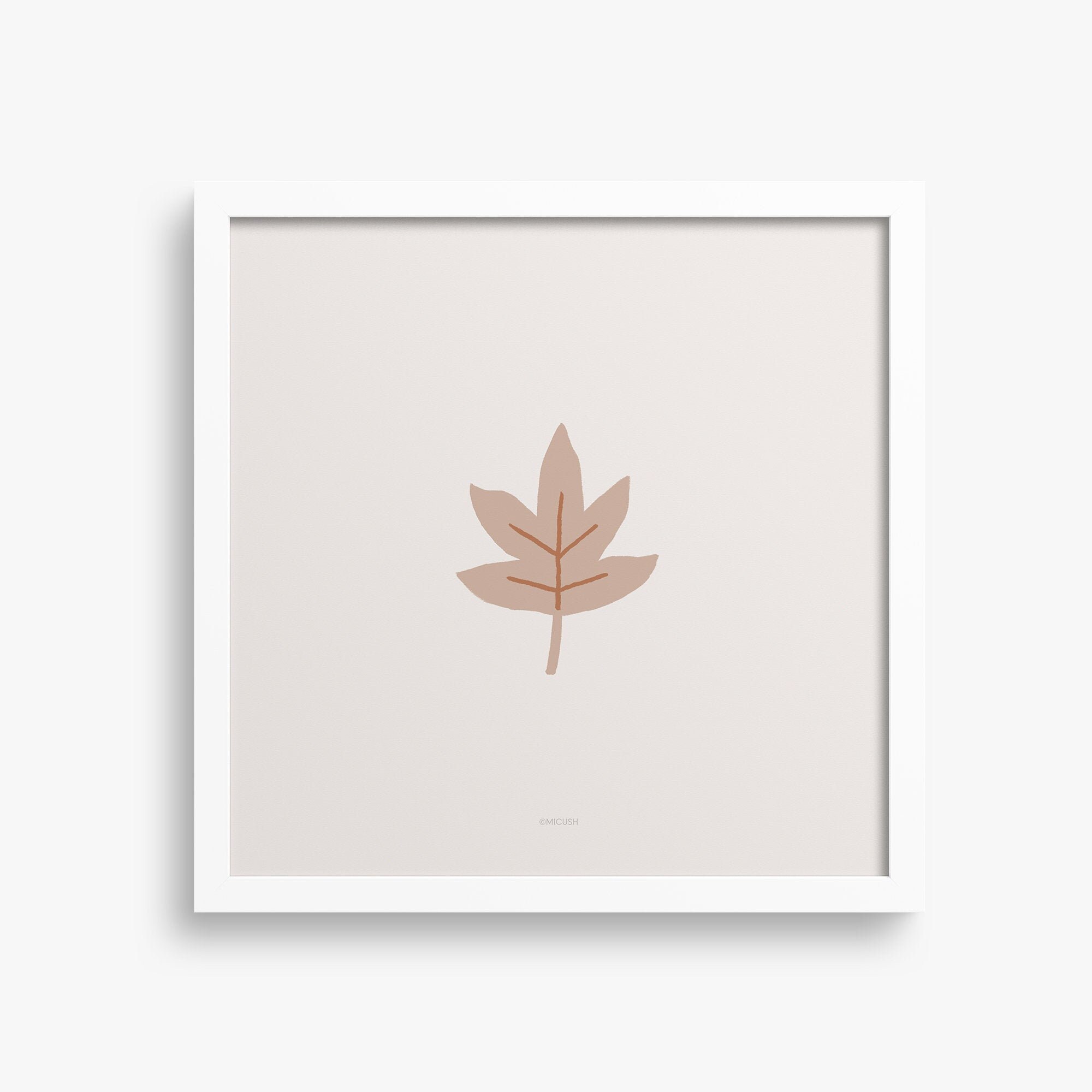 Leaf print wall art modern Leaf print minimalist Leaf print | Etsy