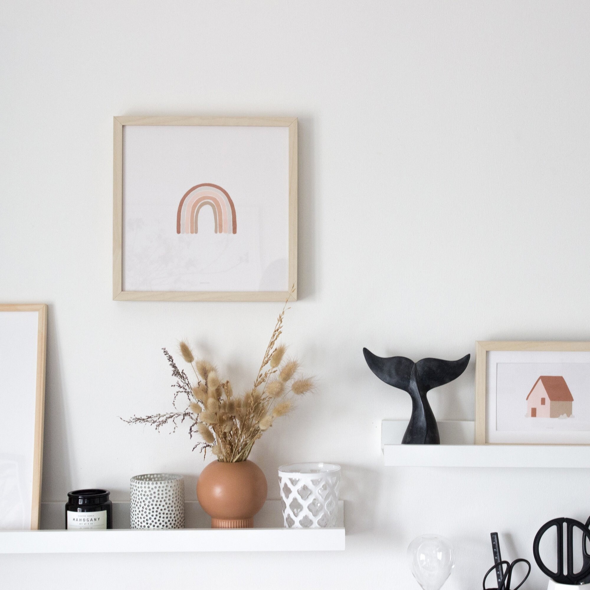 Nursery Rainbow Print Boho Print Kids Room Modern Poster | Etsy