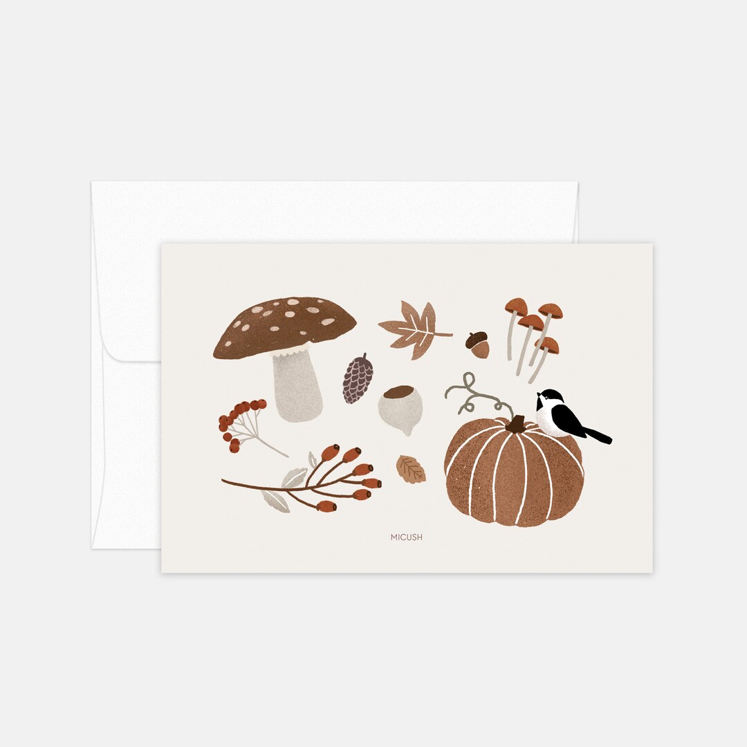 Cottagecore Collection Autumn Treasure Postcard Farm Life Card - Etsy