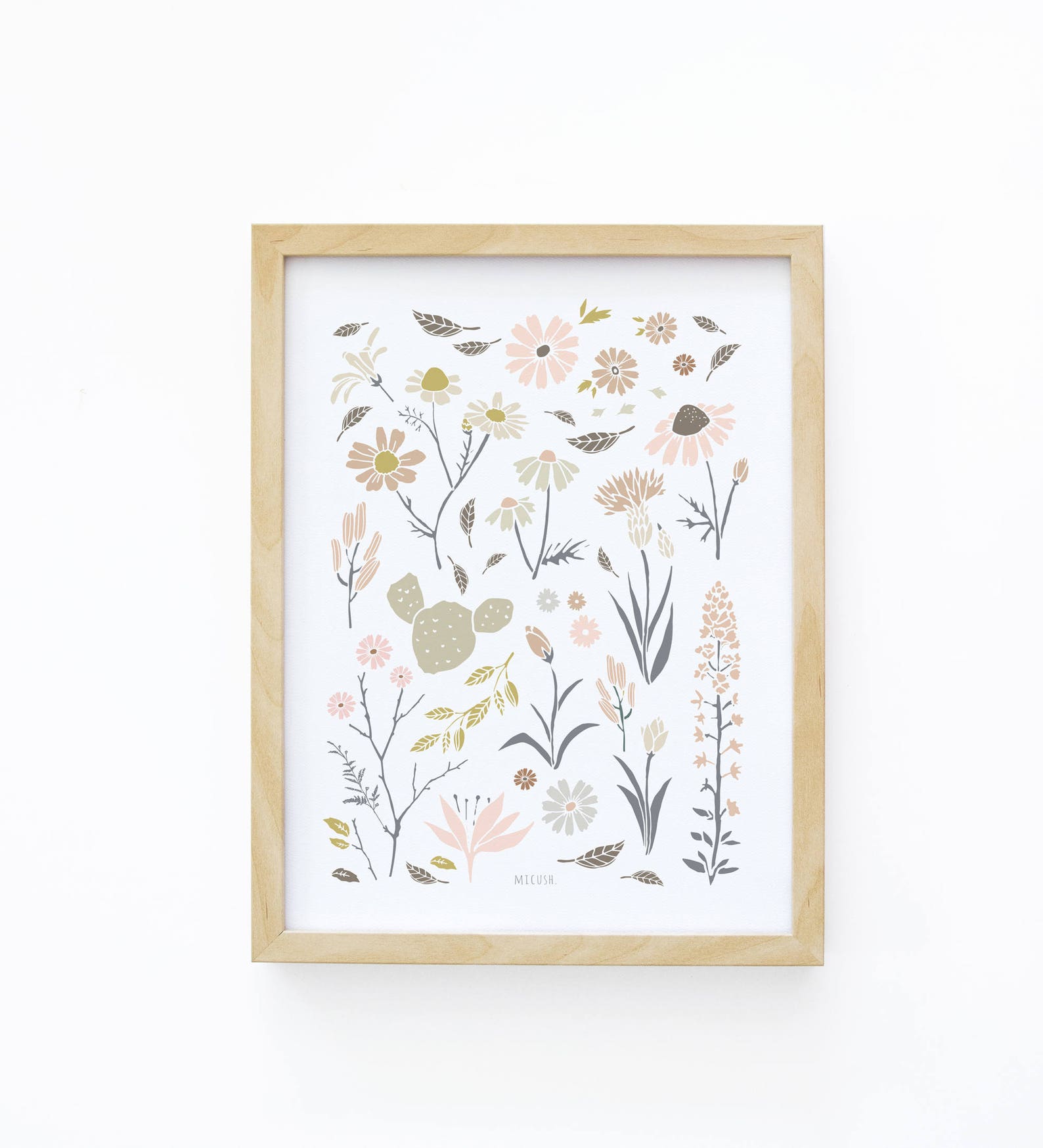 Botanical Poster Office Boho Print Floral Print Decor - Etsy