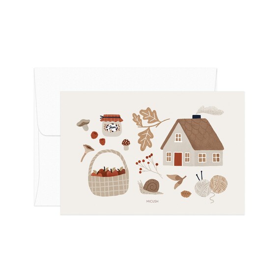 Cottagecore Collection Cozy Hose Postcard Farm Life Card - Etsy