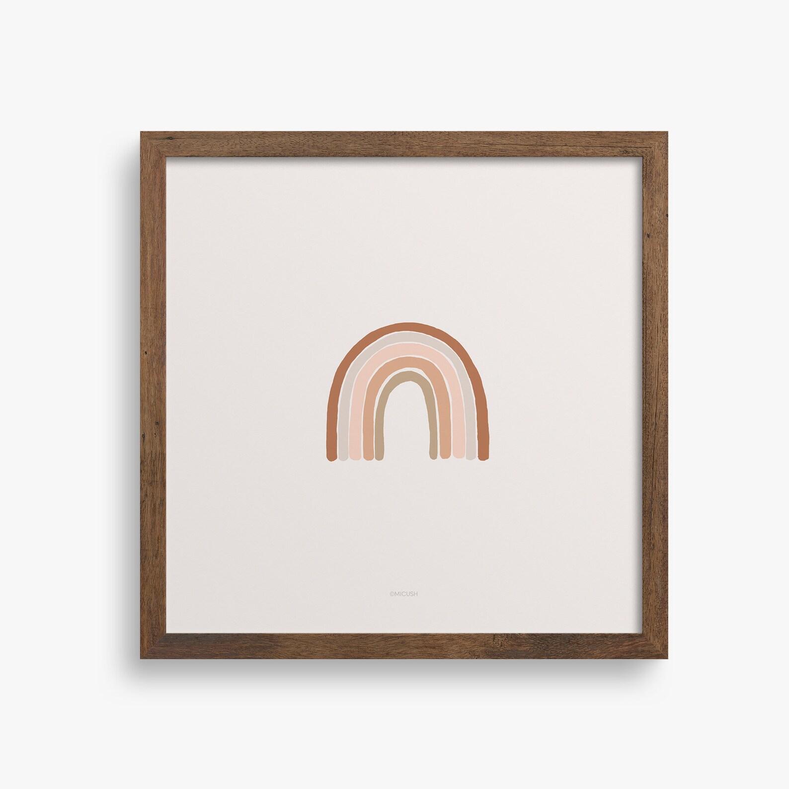 Nursery Rainbow Print Boho Print Kids Room Modern Poster | Etsy