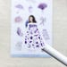 Pretty in Purple A6 Sticker Sheet |journal Sticker Sheet| Purple-themed ...