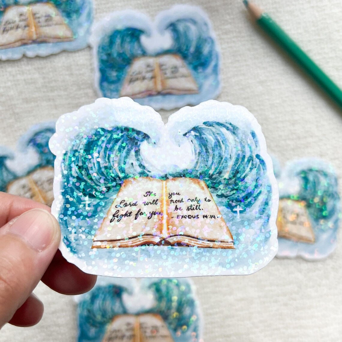 Christian Sticker With Bible Verse | Hand-drawn Inspirational Art ...