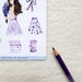 Pretty in Purple A6 Sticker Sheet |journal Sticker Sheet| Purple-themed ...