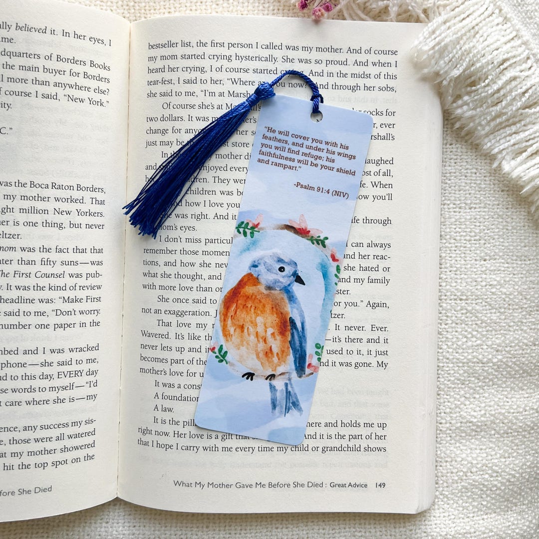 Christian Bible Verse Bookmark – Handmade Laminated Bookmark With ...