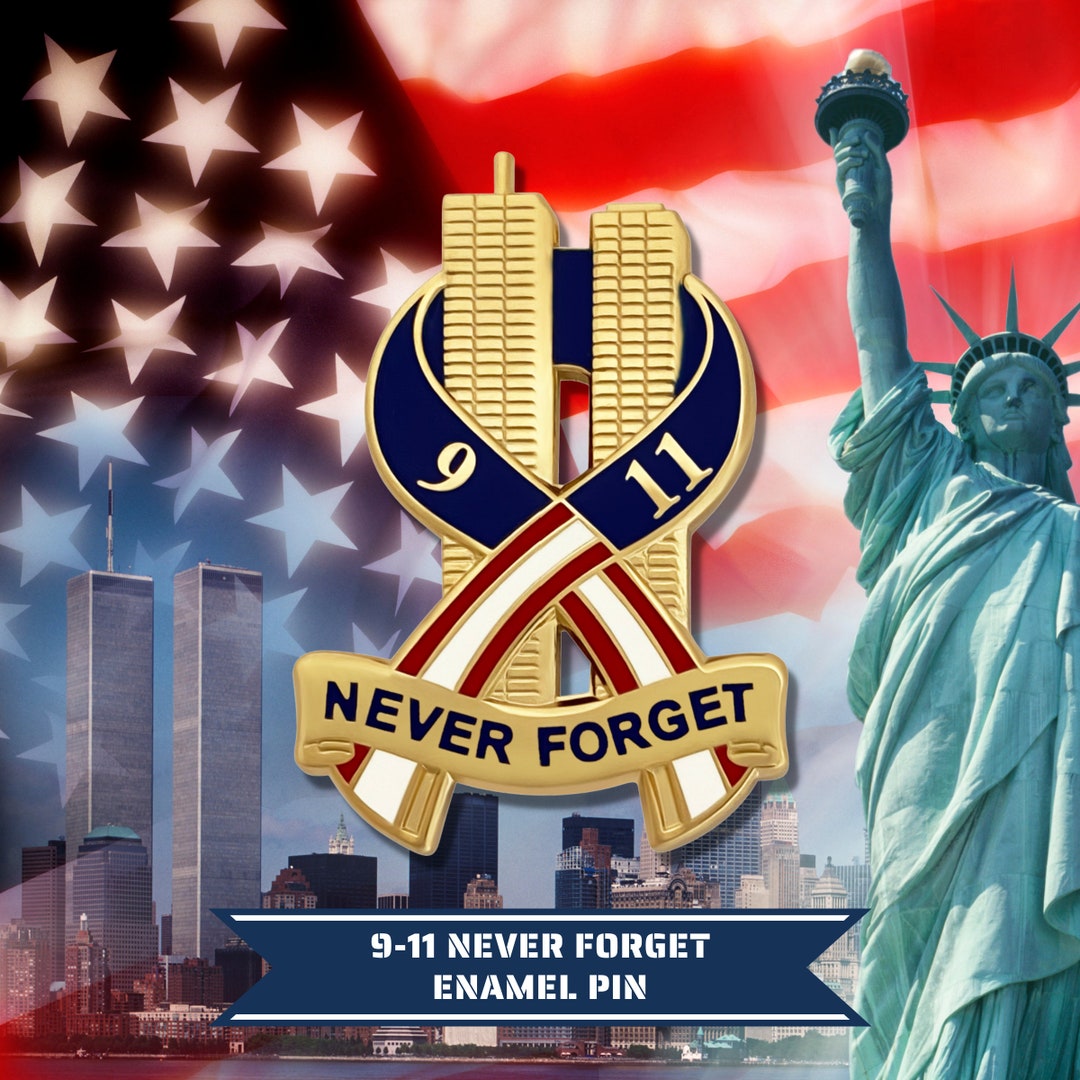 9-11 Pin - Never Forget Gold Pins - Bulk Package 10 Pins - Etsy