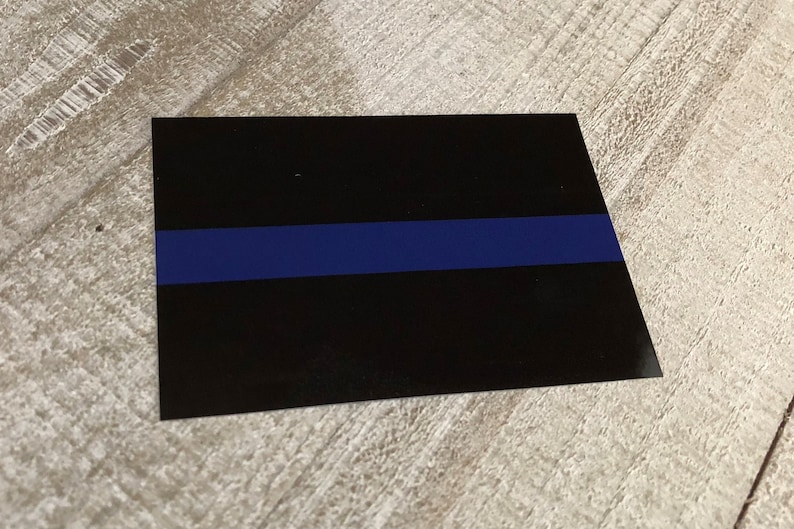 Thin Blue Line Sticker Pack Set of 4 Law Enforcement - Etsy