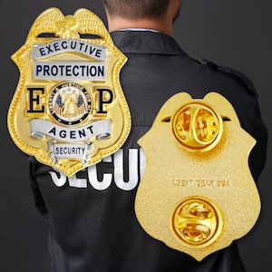 Executive Protection Agent Security - Mini Badge Lapel Pin - Etsy