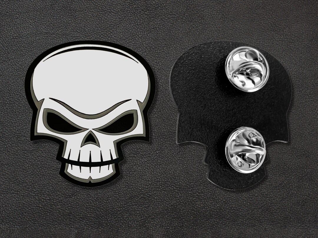 Enamel Skull Hat Pin | Enamel Skeleton Pin | Pin for Hat | Bug Out Bag ...