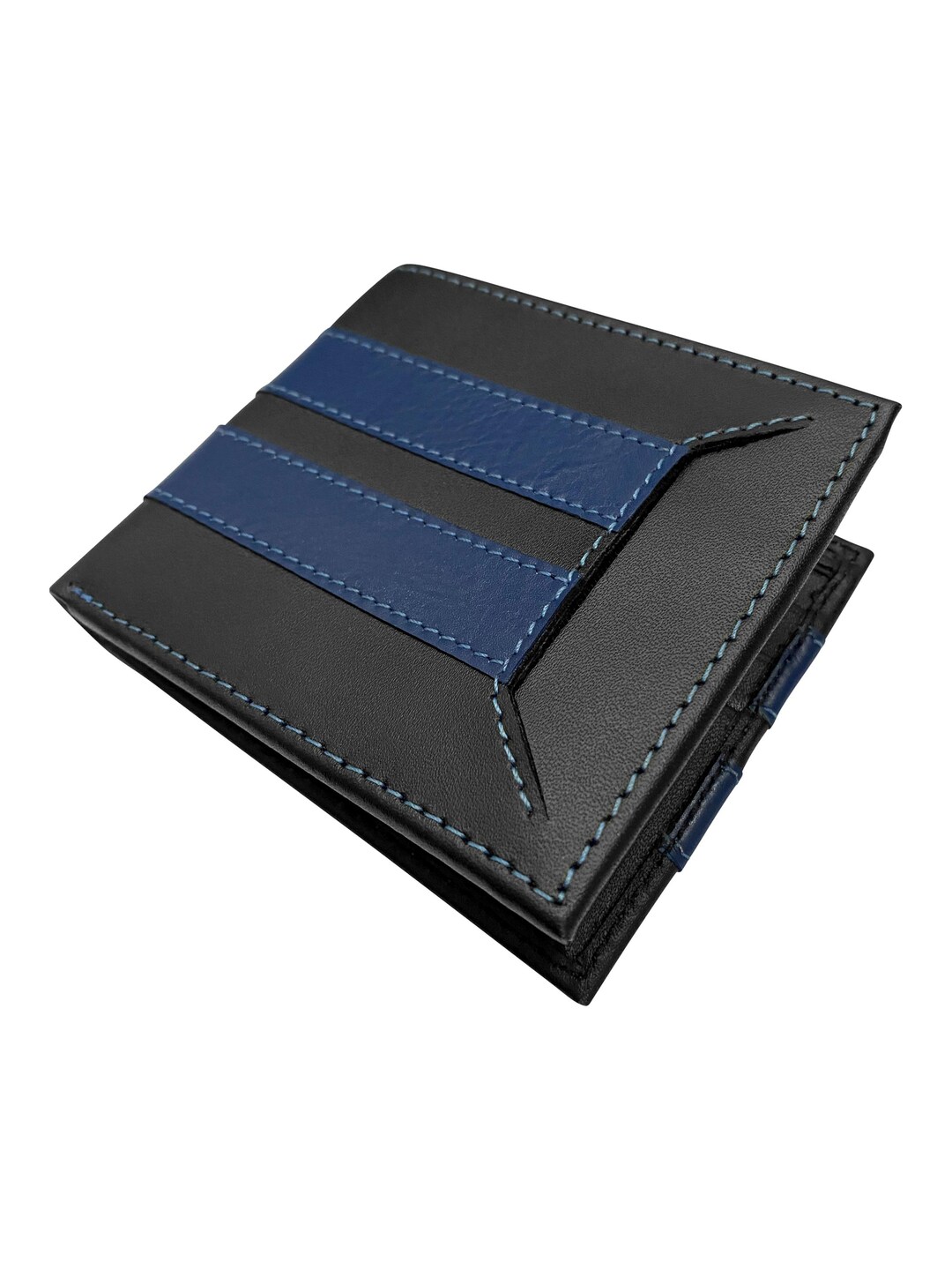 Thin Blue Line Police Wallet - First Responder LEO Gift Leather Wallet ...