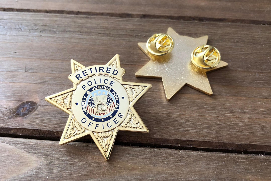 Retired Police Officer Mini Pin - Collectible Gift Honor A Hero - Etsy