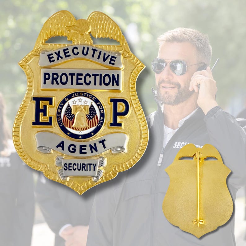 Executive Protection Agent Security Badge - Etsy
