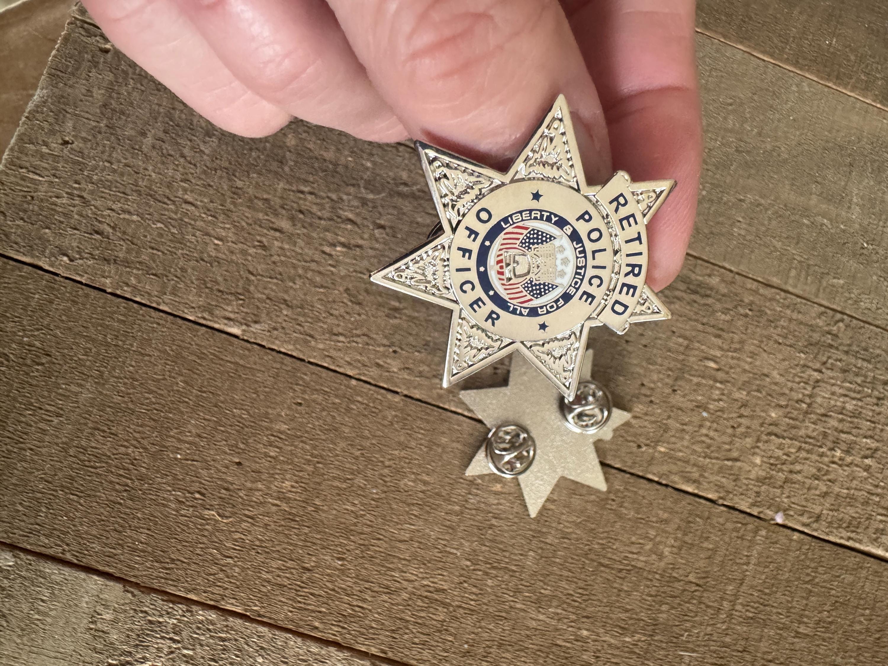 Retired Police Officer Mini Pin - Collectible Gift Honor A Hero - Etsy