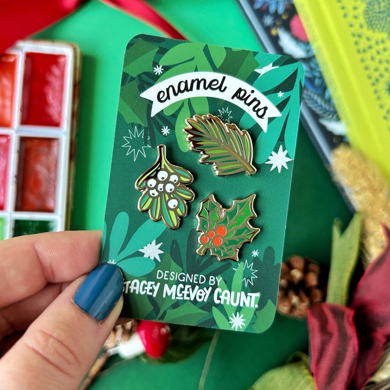 Christmas Enamel Pin - Etsy