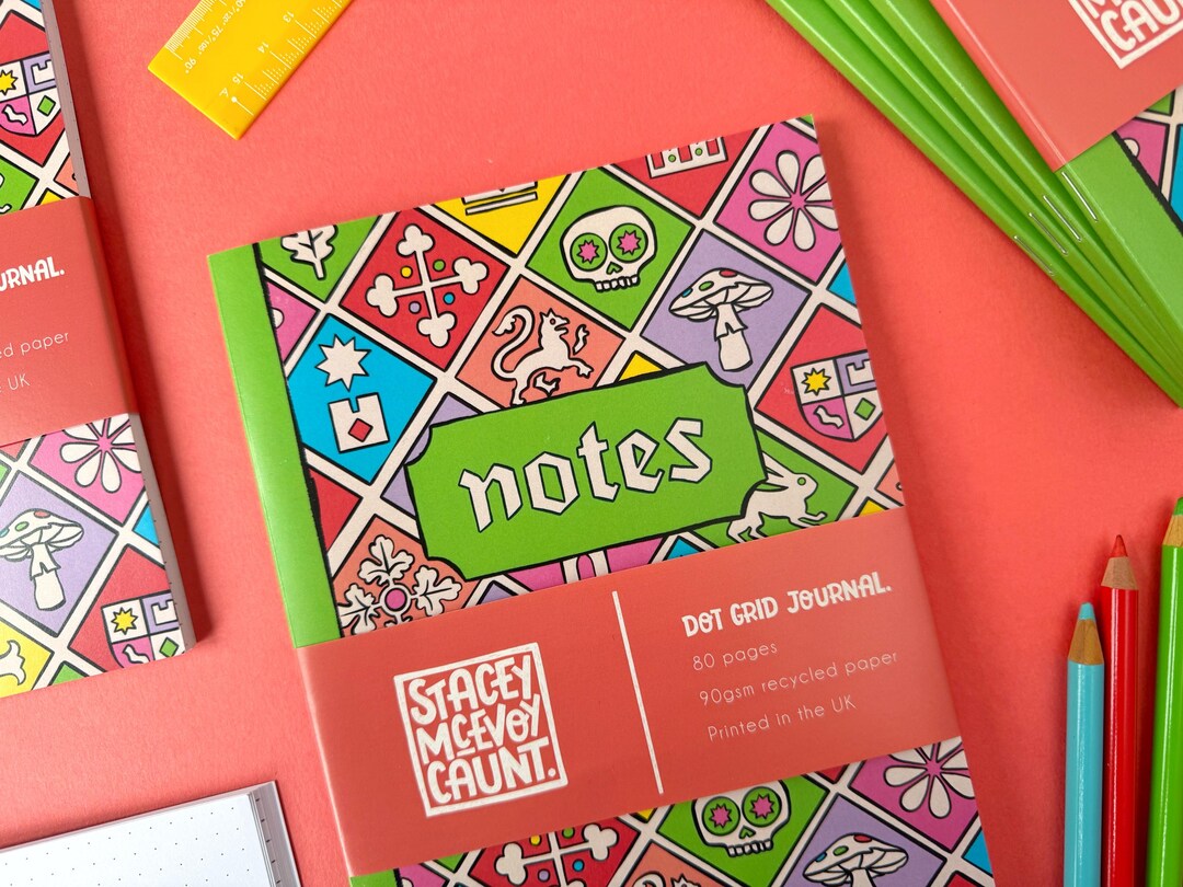 Medieval Tiles Notebook: Dot Grid A5 Medieval Pattern Journal. - Etsy