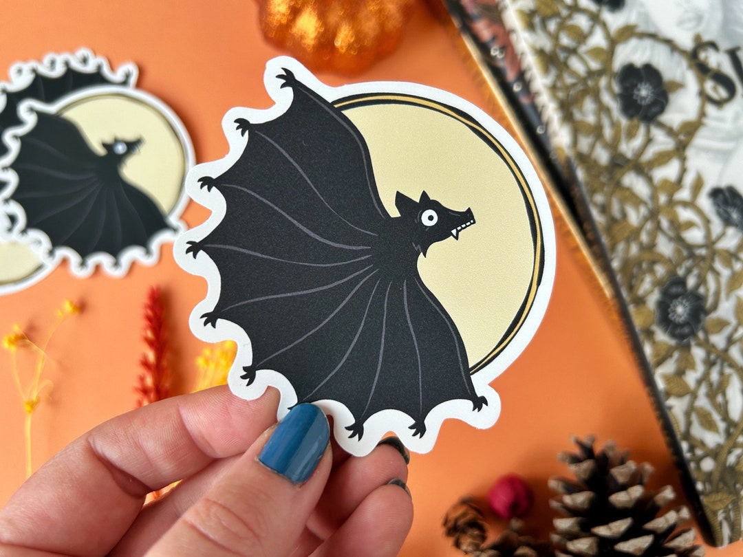 Medieval Bat Sticker. Bat Sticker. Halloween Sticker. Autumn Sticker ...