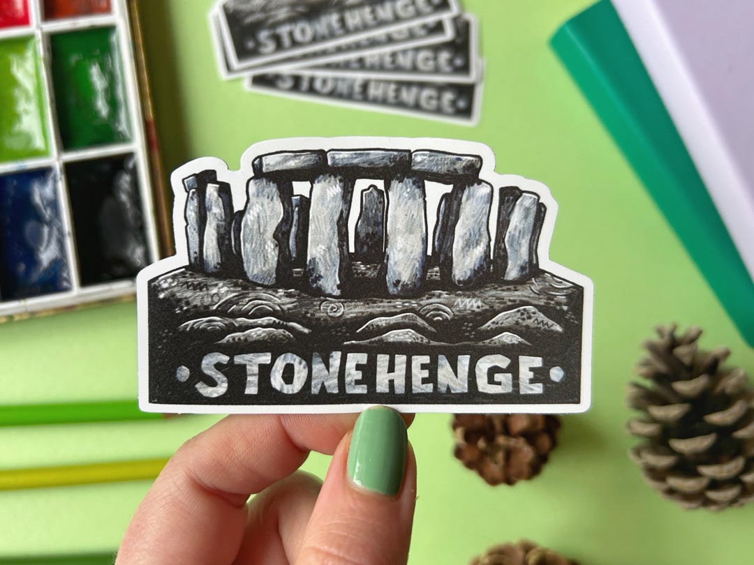 Stonehenge Sticker. Stone Circle Sticker. Henge Love. Standing Stones ...