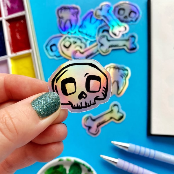 Skull Sticker - Etsy UK