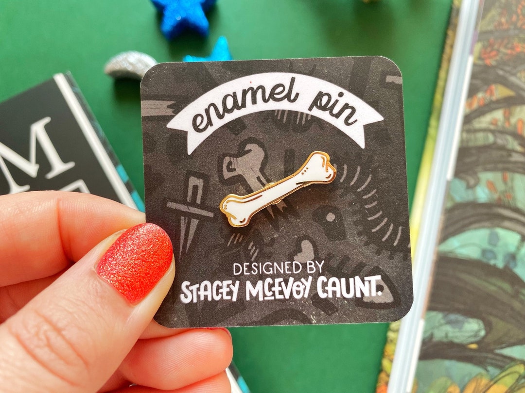 Bone Enamel Pin. Horror Enamel Pin. Skull Enamel Pin. Skeleton Enamel ...