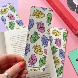 Heart Bookmark. Ate My Heart Bookmark. Anatomical Heart Bookmark ...