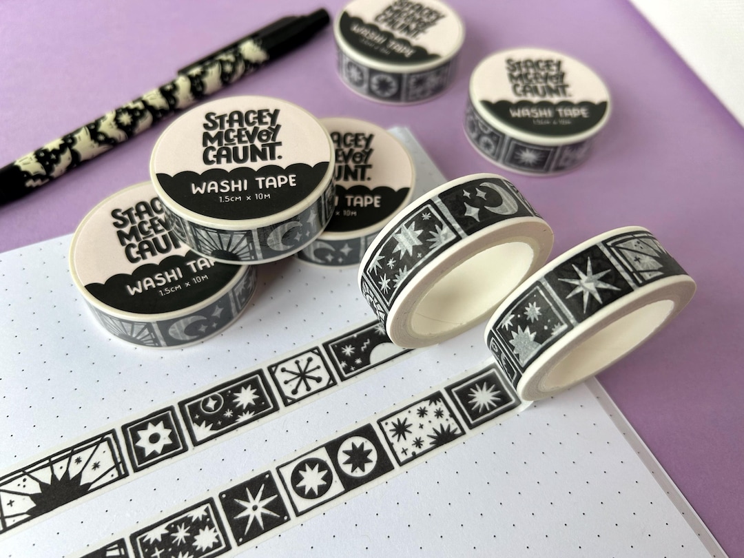 Celestial Washi Tape: Sun, Moon, and Stars, Scrapbooking Tape - Etsy