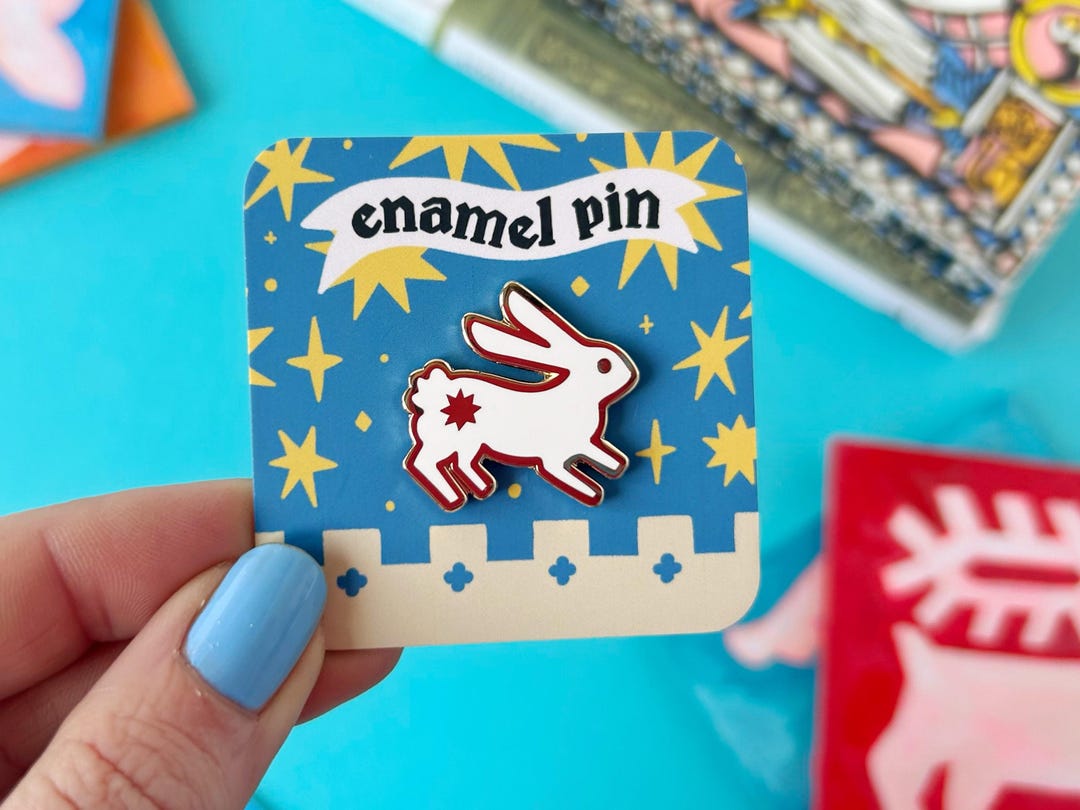Medieval Bunny Enamel Pin. Medieval Pin. Rabbit Enamel Pin. Medieval ...