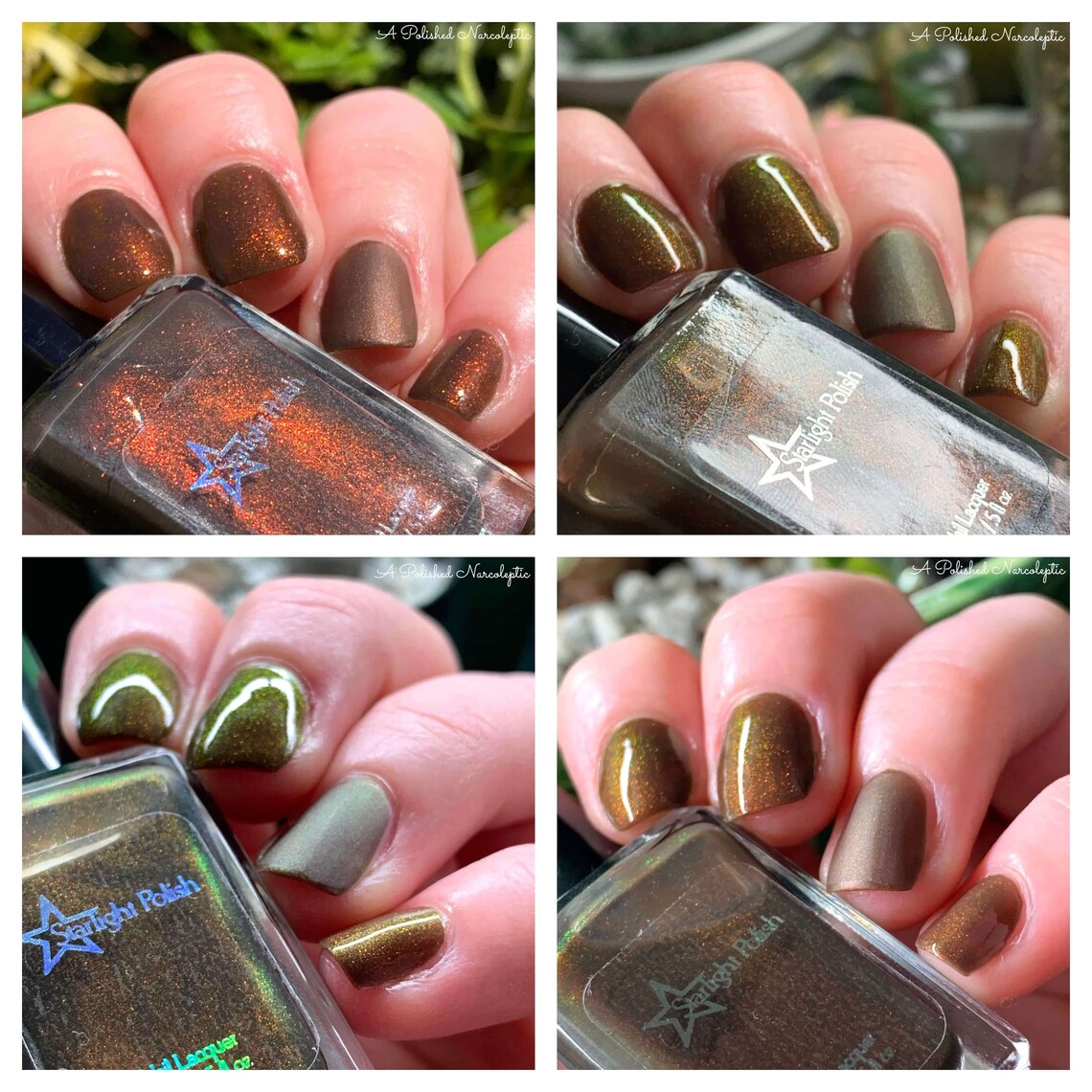 Cedar Fire Murky Brown Color Shifting Polish Red to Green | Etsy