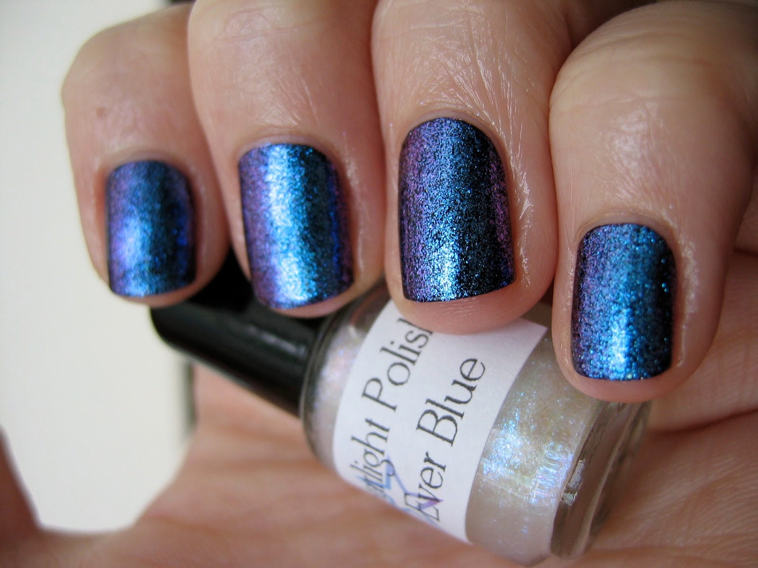 Ever Blue Top Coat Blue Violet Shift Glass Fleck Shimmer - Etsy