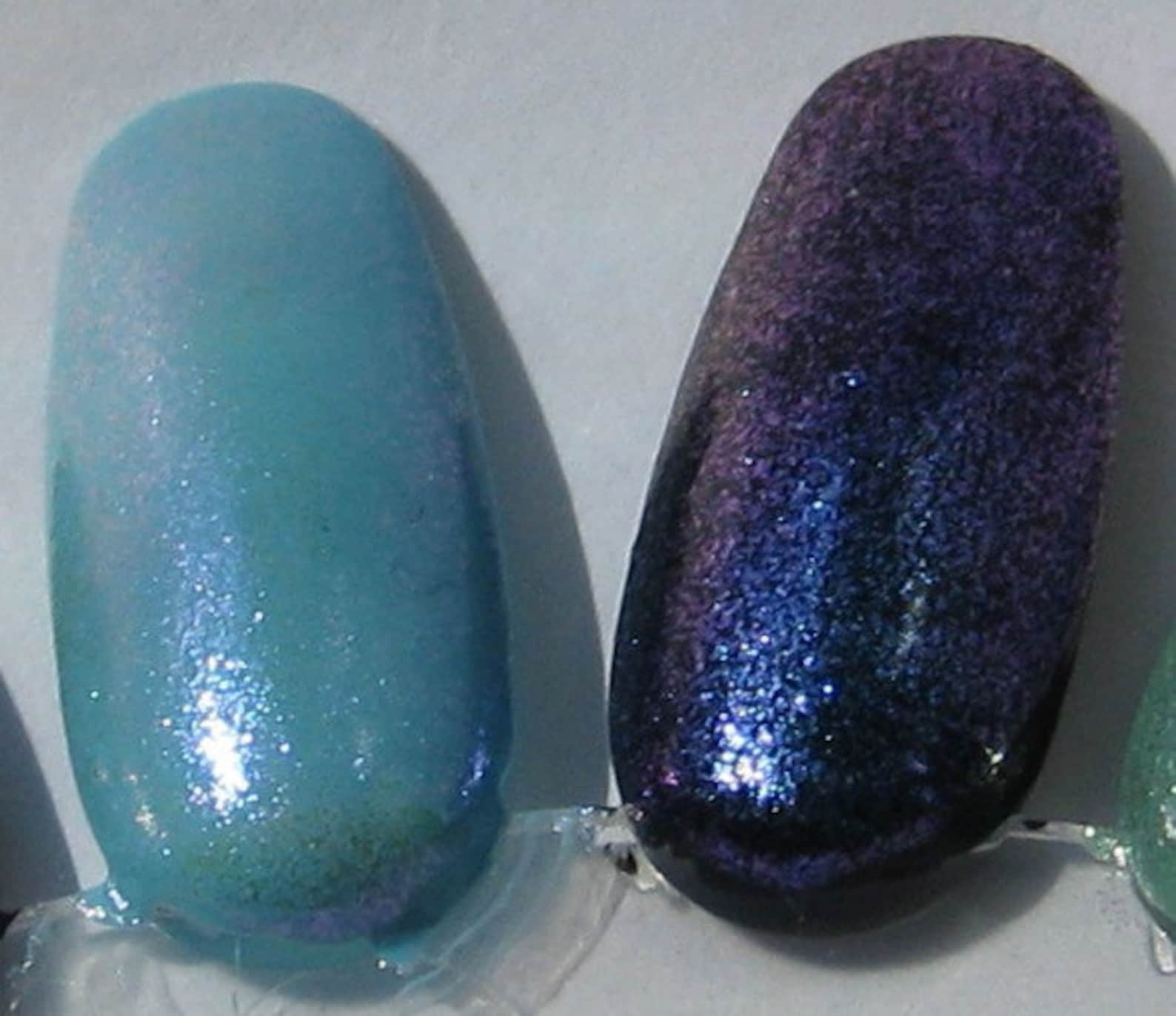 Ever Blue Top Coat Blue Violet Shift Glass Fleck Shimmer - Etsy