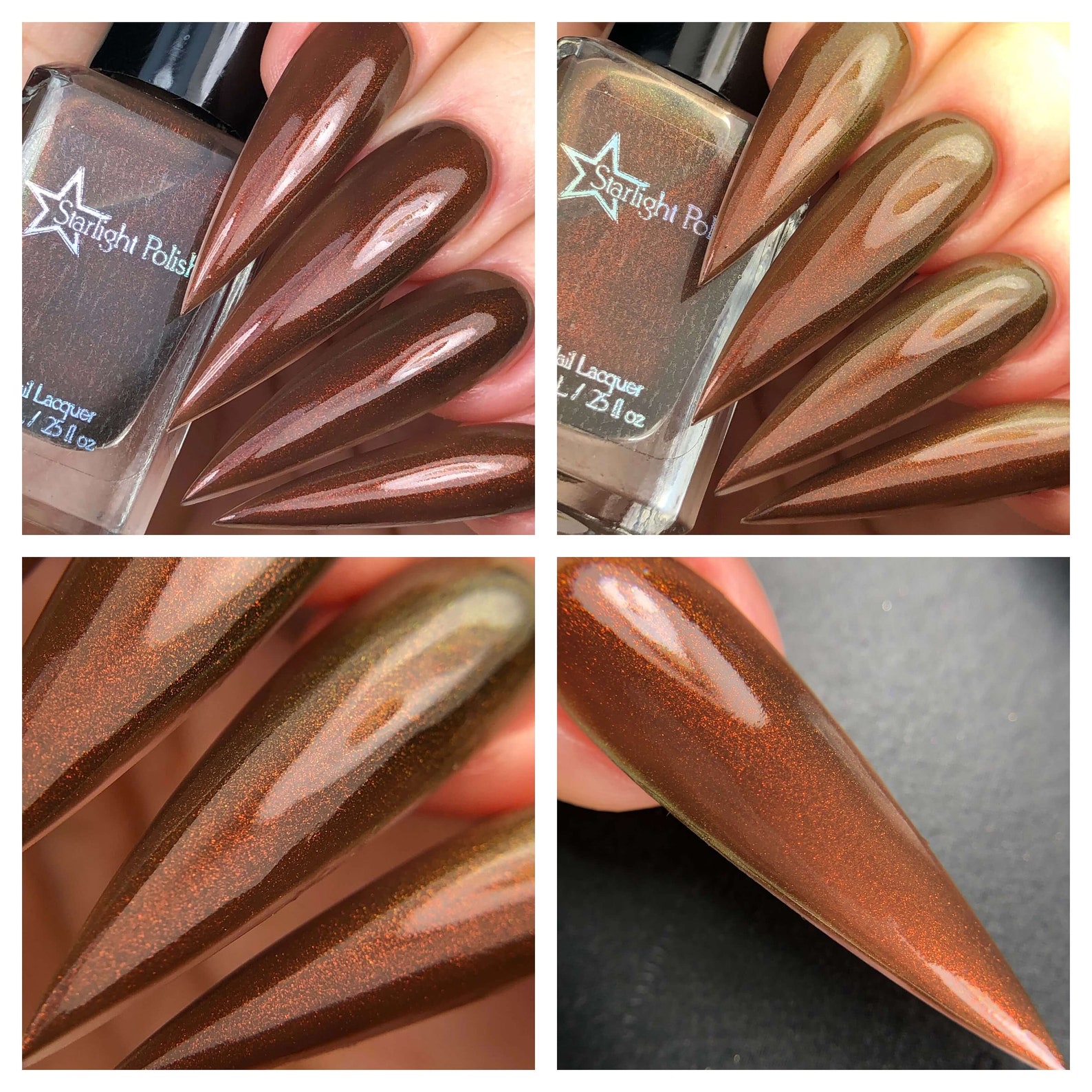 Cedar Fire Murky Brown Color Shifting Polish Red to Green - Etsy