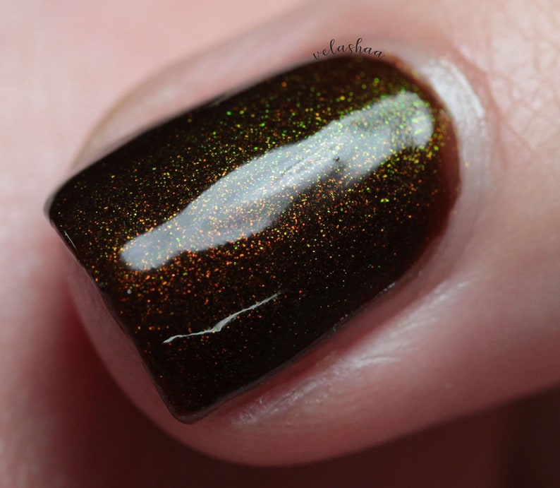 Dragon Dravite - Brown Color Shifting Polish, Gold to Green Shimmer ...