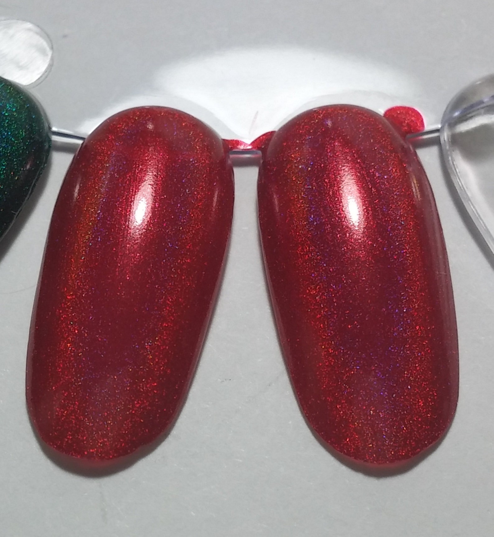 Holly Berry - Red Holographic Polish, Winter Holodays, Holo Indie Nail ...