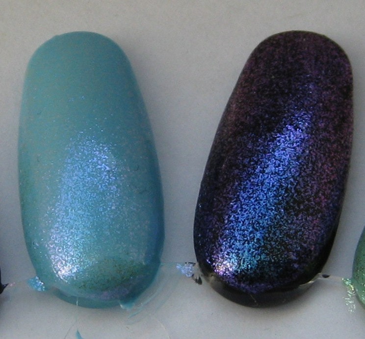Ever Blue Top Coat Blue Violet Shift Glass Fleck Shimmer - Etsy
