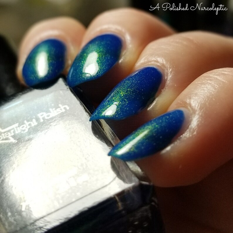 Phoenix Kyanite Blue Color Shifting Polish Red to Green - Etsy