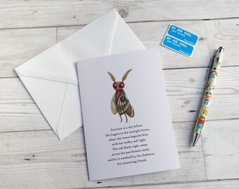 Mothman Birthday Card - Etsy