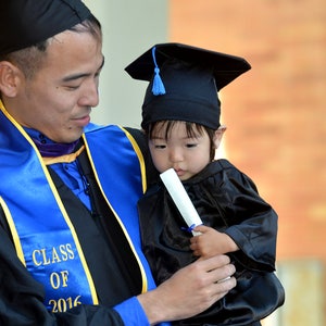 Baby Graduation Cap and Gown: Satin Infant Costume, NICU Grad Outfit - Etsy