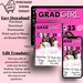 Graduation Party | Graduation Flyer | Editable Template | Canva Design ...