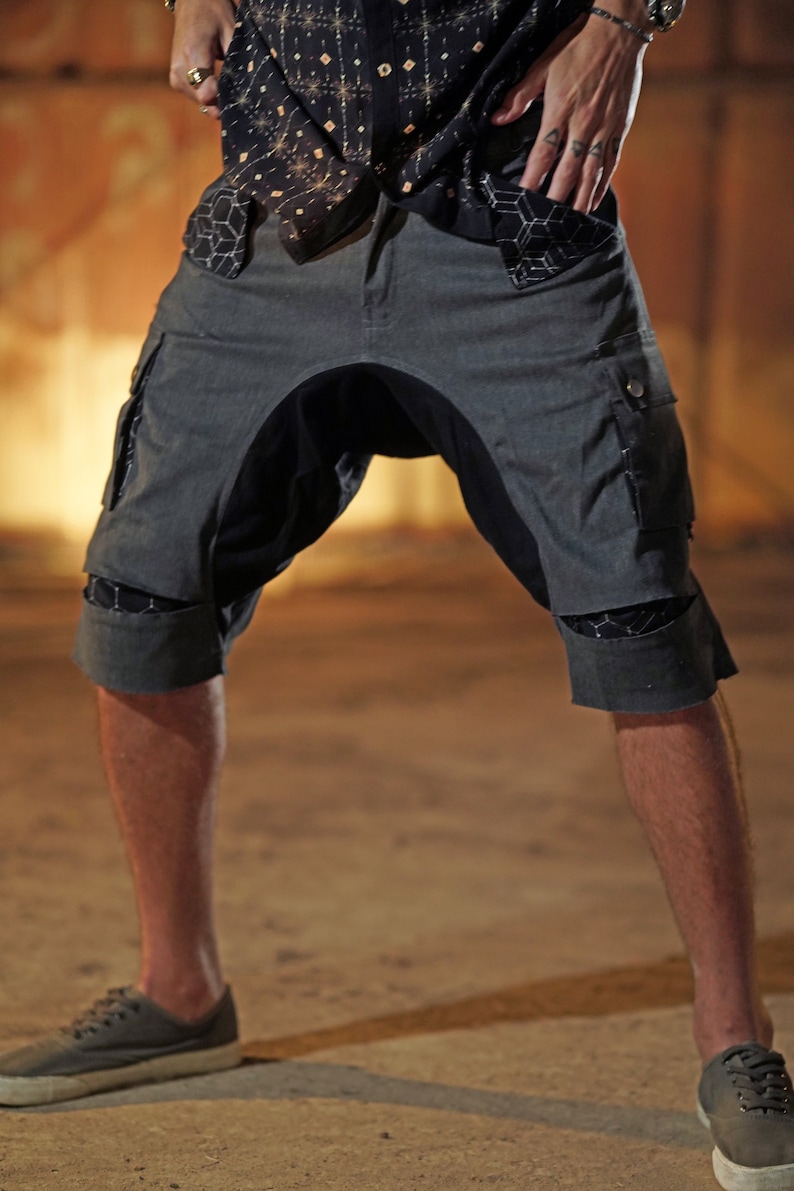 Mens Cyberpunk Shorts Steampunk Festival Clothing Streetwear - Etsy