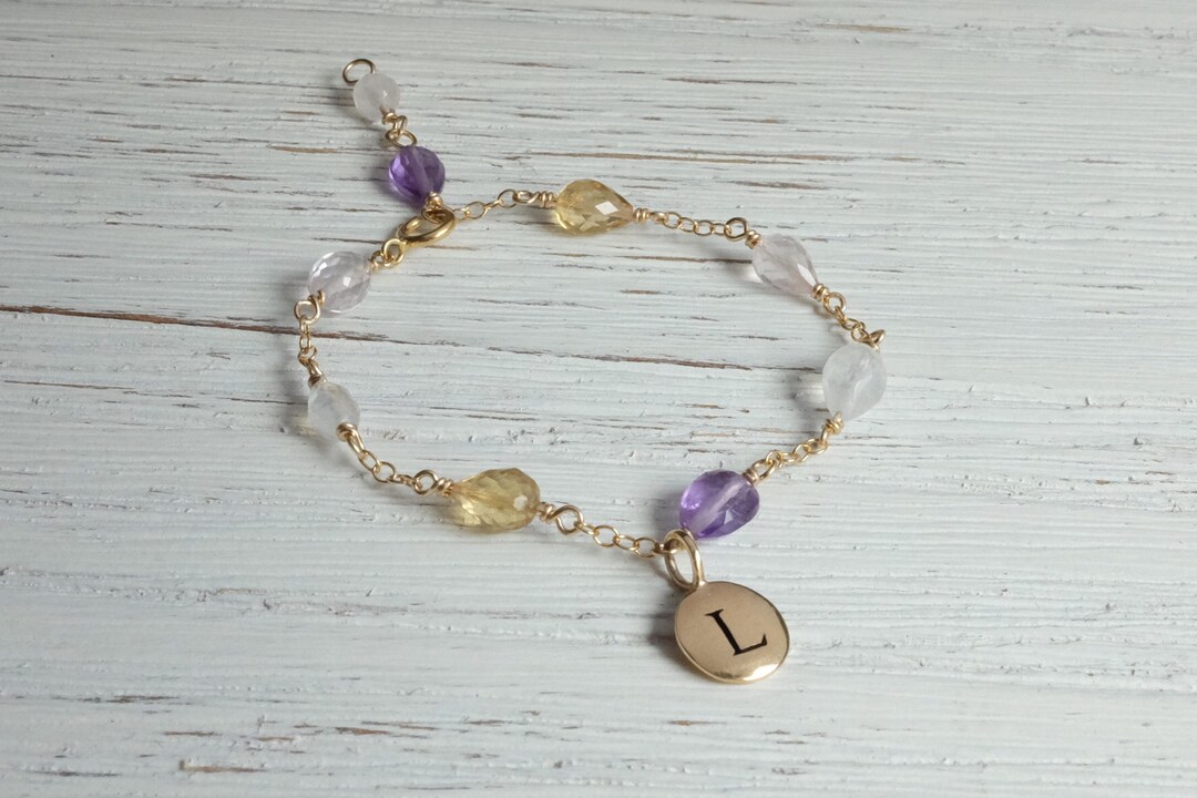 Personalized Gemstone Bracelet Energy Protection, Strength, Healing ...