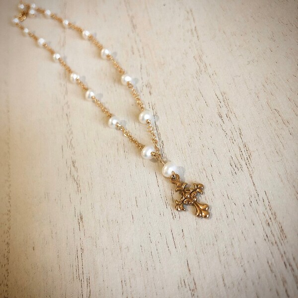 Baby Cross Necklace - Etsy